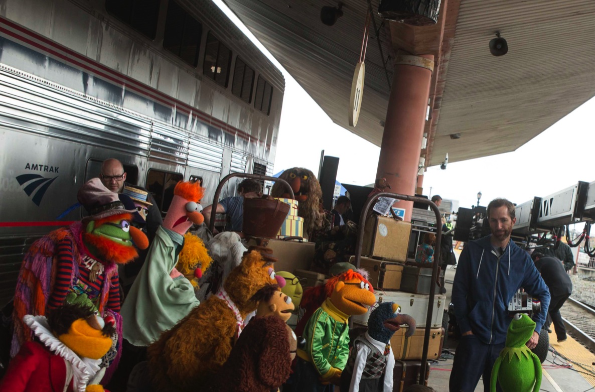 /Film Visits The Set Of 'Muppets Most Wanted'