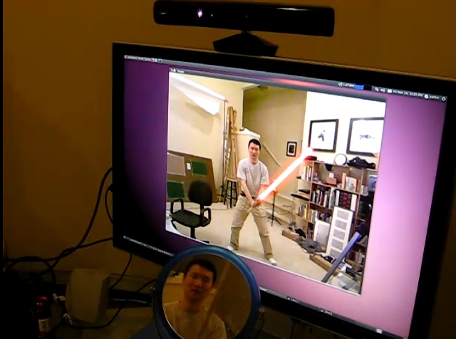 Microsoft Kinect Hacked To Create Real-Time Lightsaber