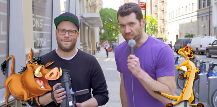 'The Lion King' Casts Billy Eichner And Seth Rogen As Timon And Pumbaa