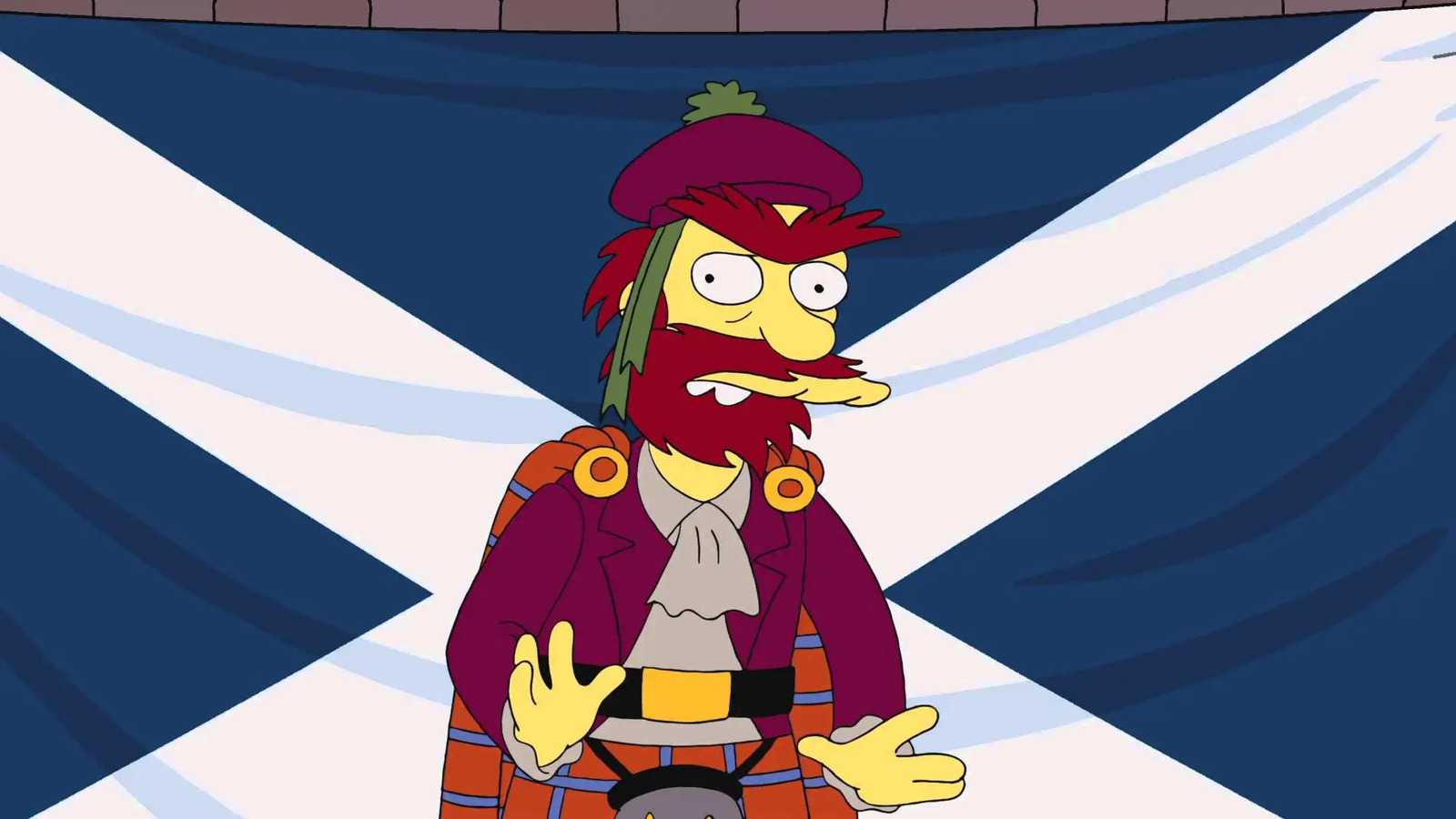 The Simpsons' Groundskeeper Willie Started A War Between Two Scottish ...