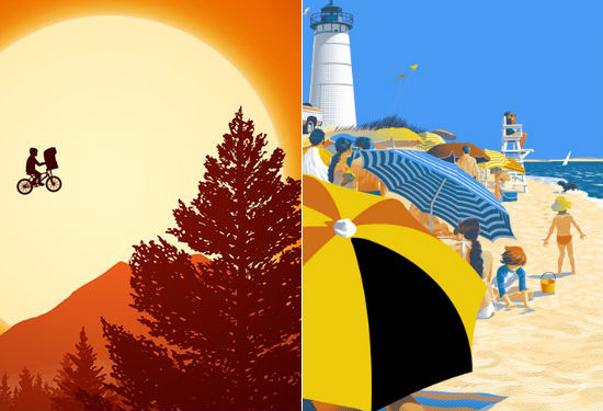 Mondo Does Steven Spielberg: New Posters For 'E.T. The Extra ...