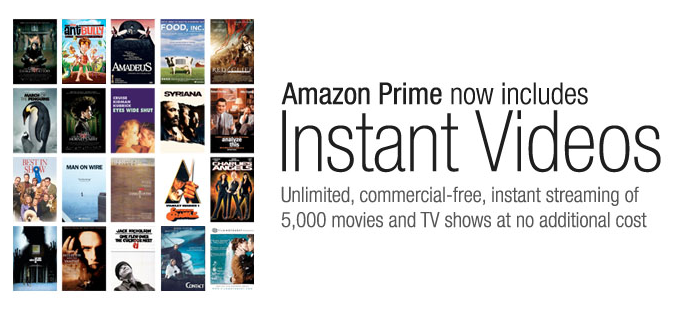 Amazon Instant Video Service Launches For Prime Members