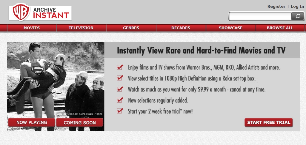 Warner Archive Instant Launches, Offers Streaming For Classic Movies ...