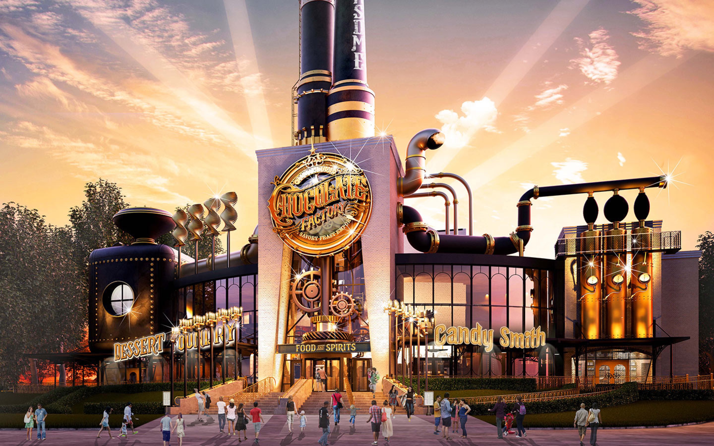 Universal Building Real Life Willy Wonka s Chocolate Factory Broadway 