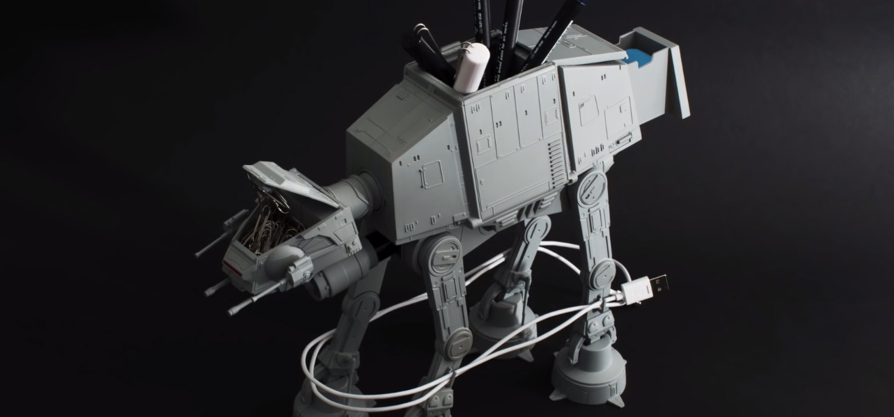 Cool Stuff: AT-AT Desk Organizer Has The Coolest Charging Cable Storage ...