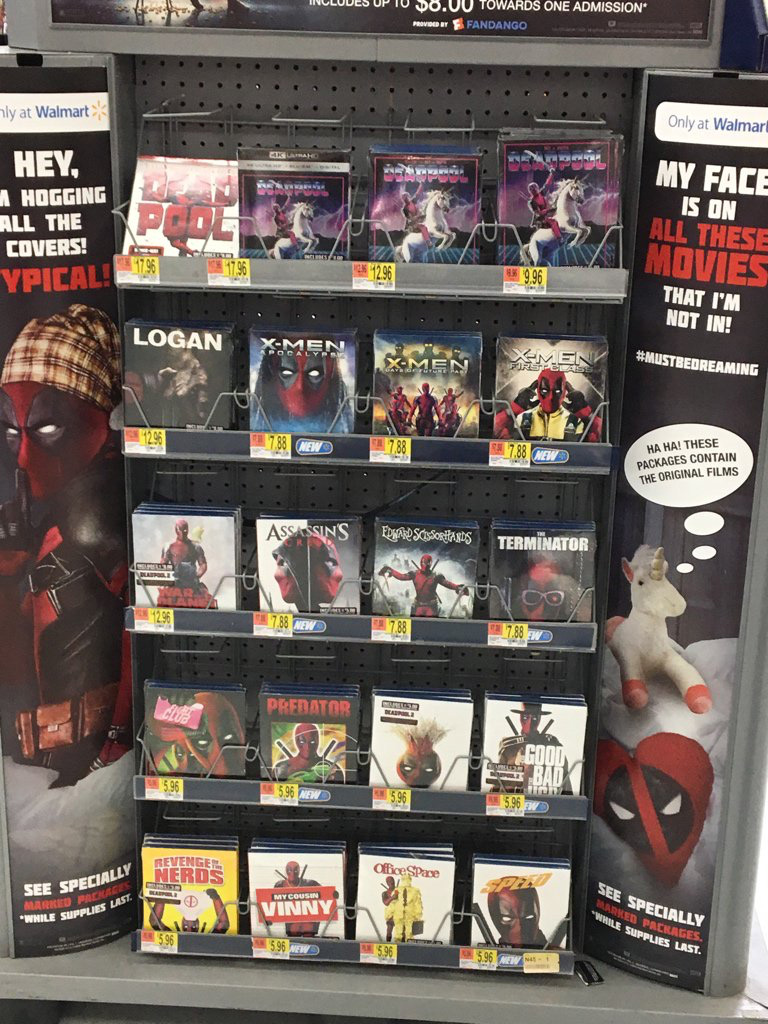 POTD: Deadpool Has Taken Over Bargain Blu-Ray And DVD Covers (Seriously)