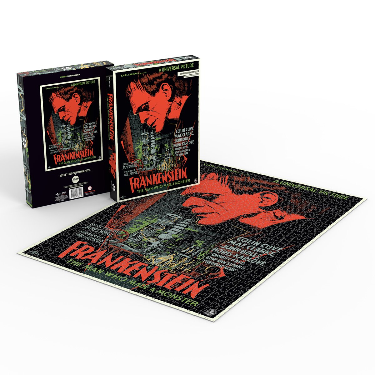 Mondo Releasing Four Universal Monsters Puzzles For Frankenstein, The ...