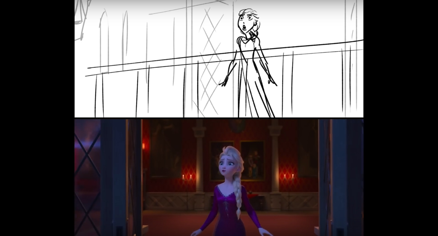 VOTD: See 'Frozen 2' Storyboards For "Into The Unknown" Compared To The ...