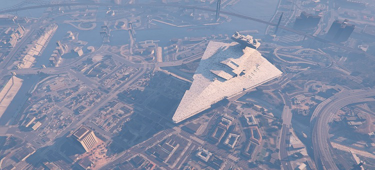 Grand Theft Starship: Video Game Mod Brings A Star Destroyer To 'GTA V'