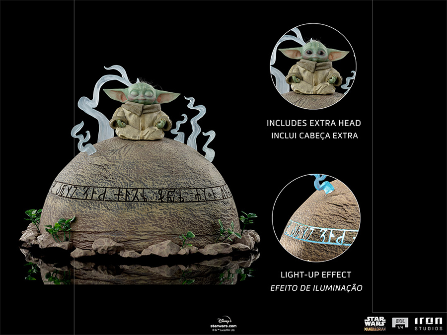 Cool Stuff: Grogu Connects to The Force in ‘The Mandalorian’ Statue ...