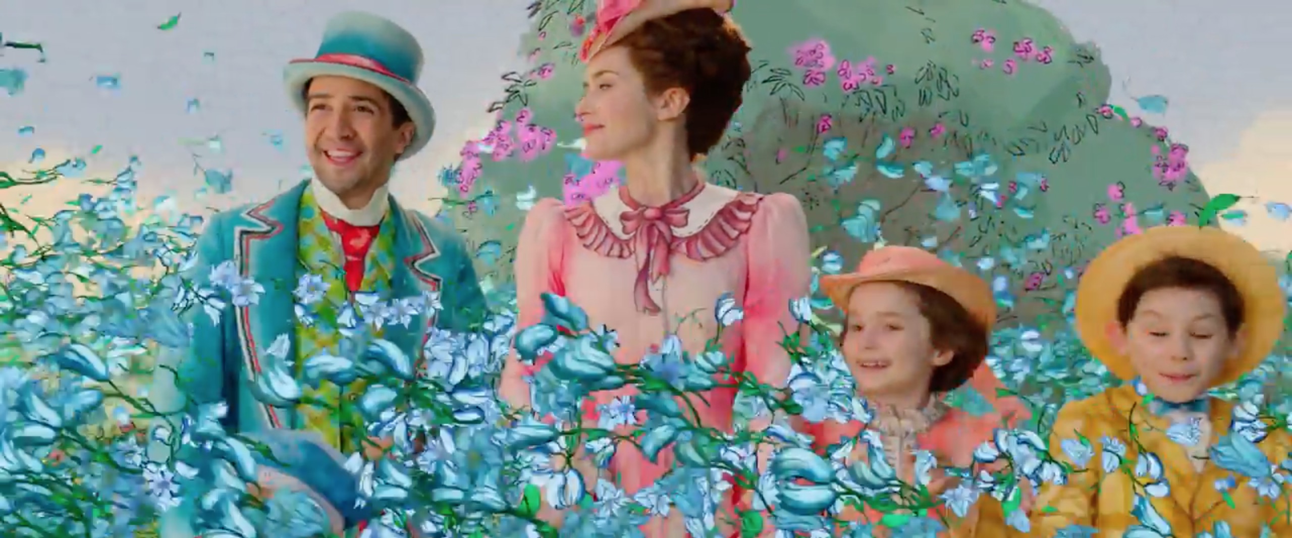 'Mary Poppins Returns' Clip: A Spinning Bowl Whisks Mary & Company To ...