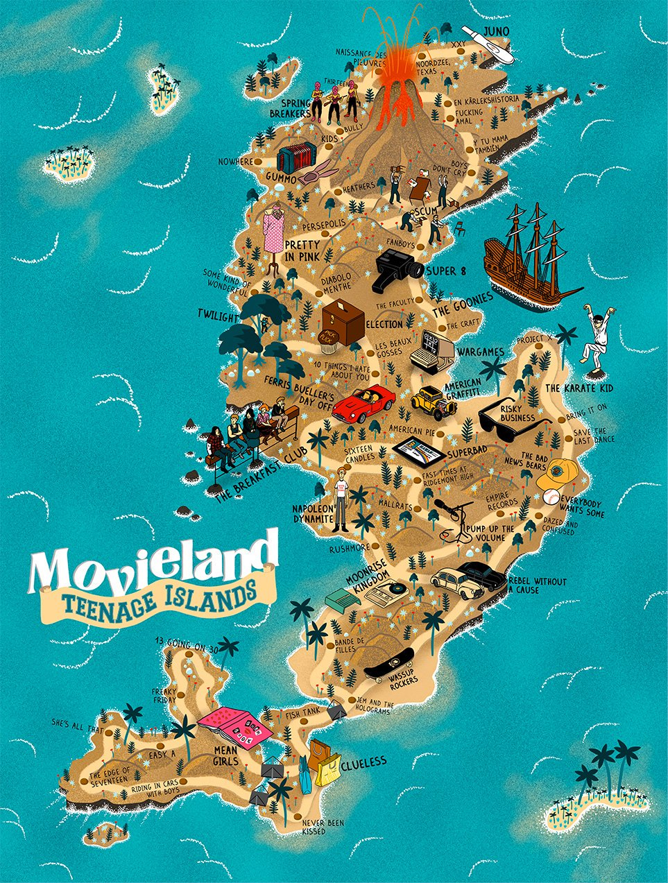 Cool Stuff: The Maps Of Movieland Deliver Wonderful Cinematic Topography