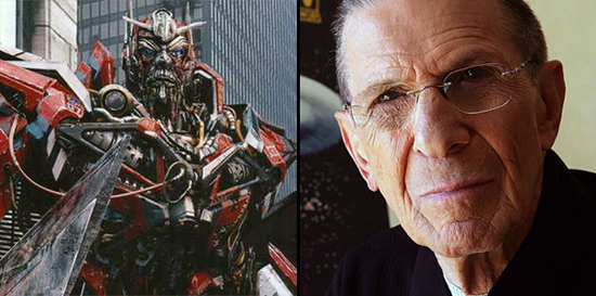 Leonard Nimoy Lends A Voice To 'Transformers: Dark Of The Moon'