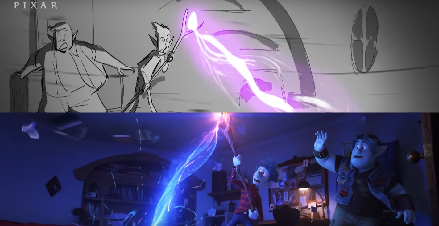 The Morning Watch: Pixar's 'Onward' Storyboard Comparison, Analyzing ...