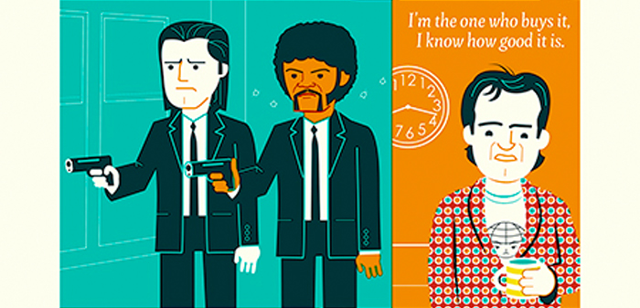 Cool Stuff: Dave Perillo's Colorful 'Pulp Fiction' Print