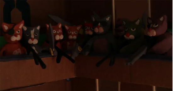 VOTD: 'The Raid' Remade In Claymation, With Cats