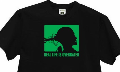 Cool Stuff: Matrix-Inspired "Life Is Overrated" T-Shirt