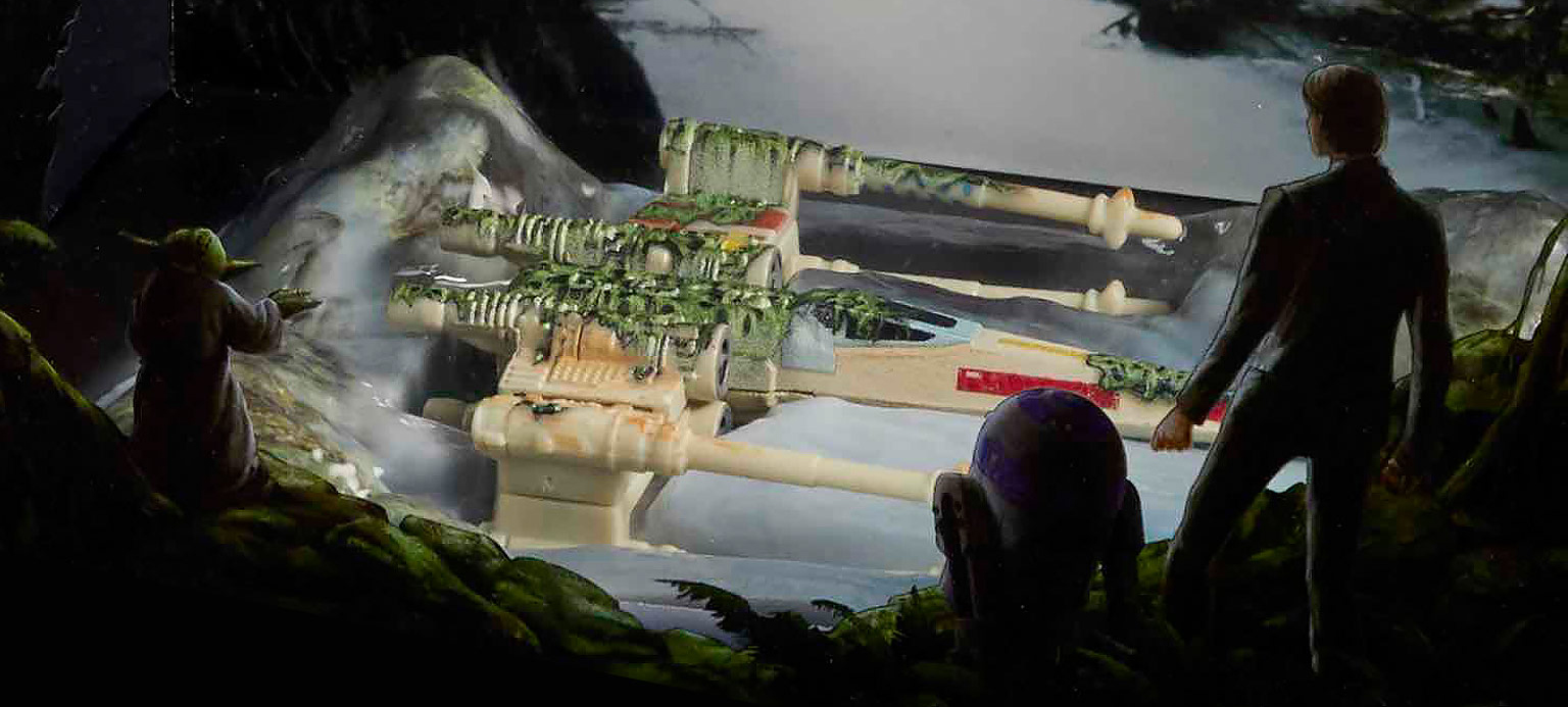 Cool Stuff: Luke Skywalker's X-Wing Rises Out Of Dagobah's Swamps To ...