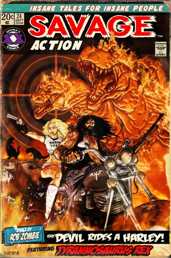 New Tyrannosaurus Rex Art; Werewolf Women Of The SS Comic Book Announced