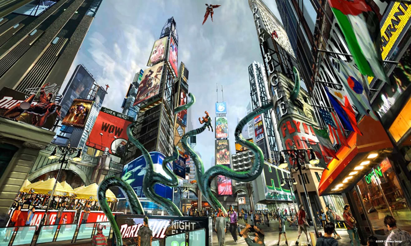 Concept Art: Marvel's Superheroes Theme Park In Dubai
